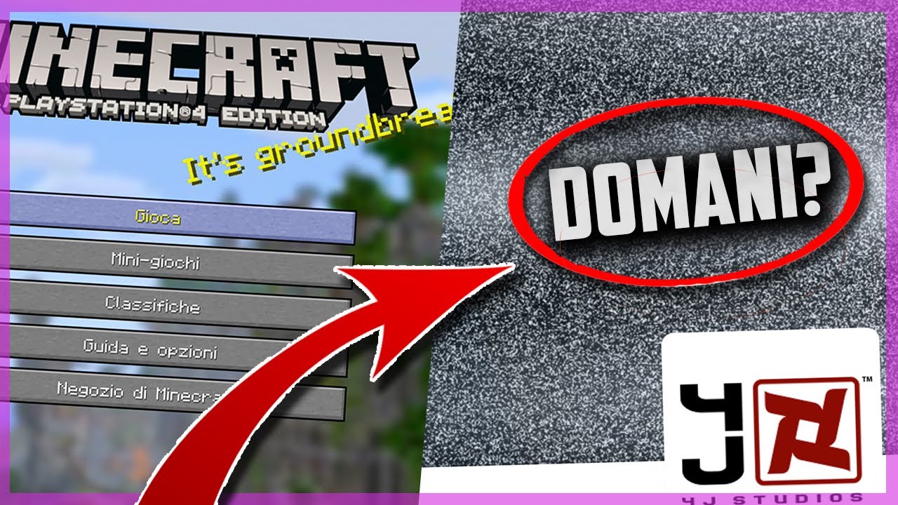 NUOVO AGGIORNAMENTO DOMANI?? PARLIAMONE!! MINECRAFT PS3/PS4 ITA ( XBOX ...