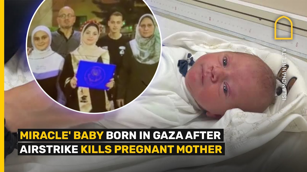 MIRACLE' BABY BORN IN GAZA AFTER AIRSTRIKE KILLS PREGNANT MOTHER - YouTube