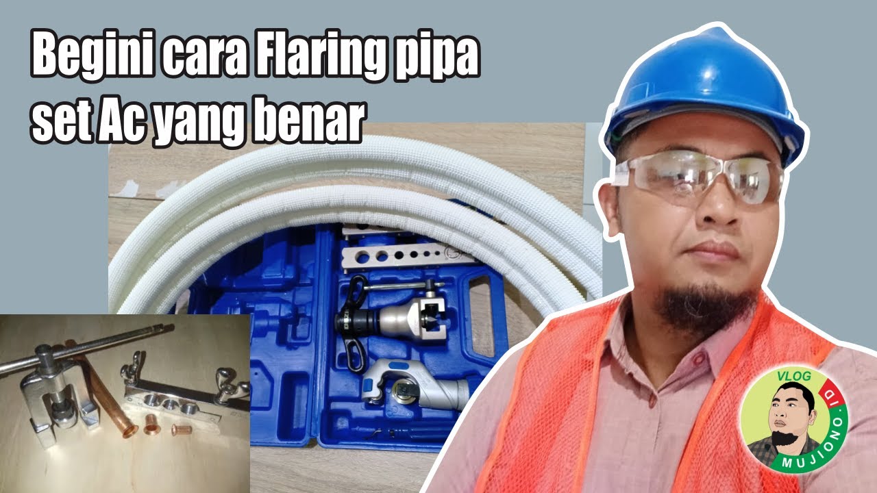 Cara flaring pipa ac yang benar dengan Flaring tool DSZH - YouTube