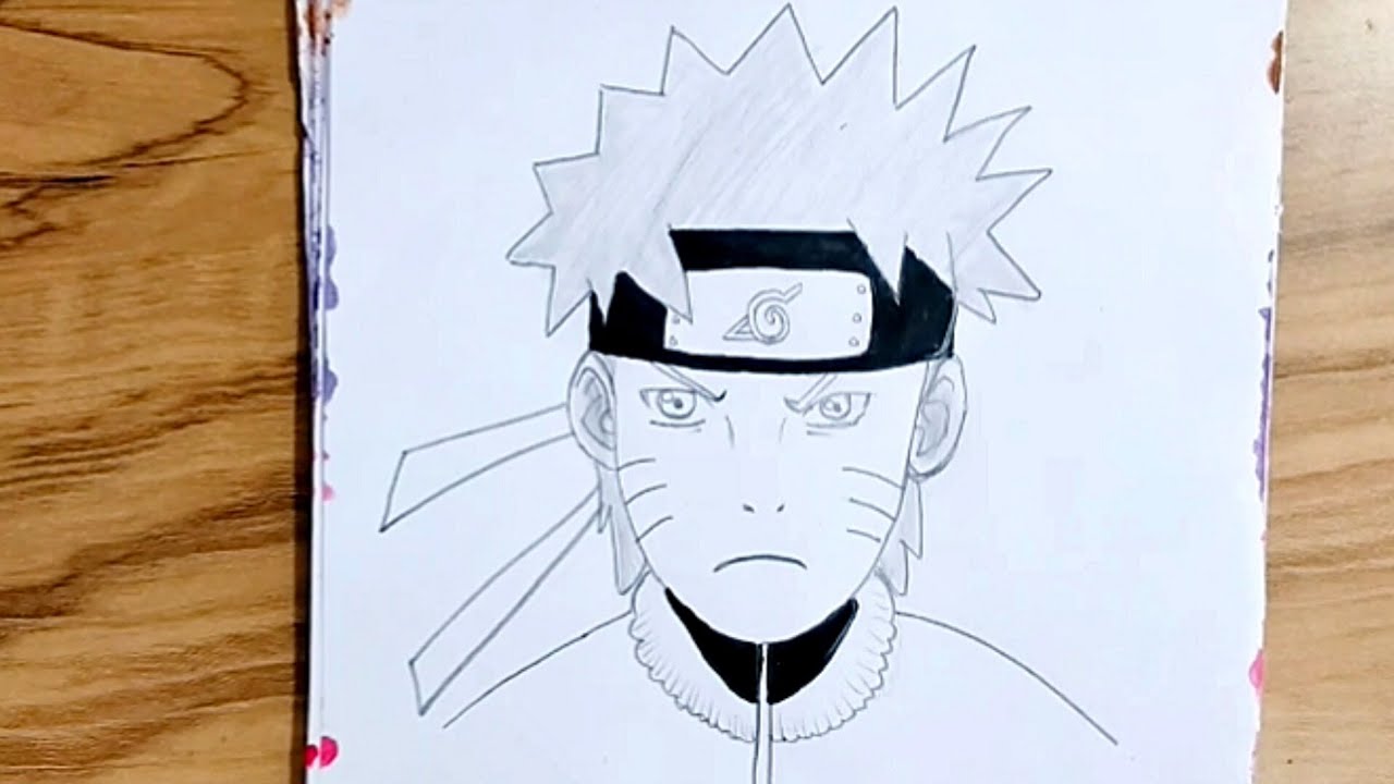 Anime drawing | Naruto | how to draw Naruto | Anime character drawing ...