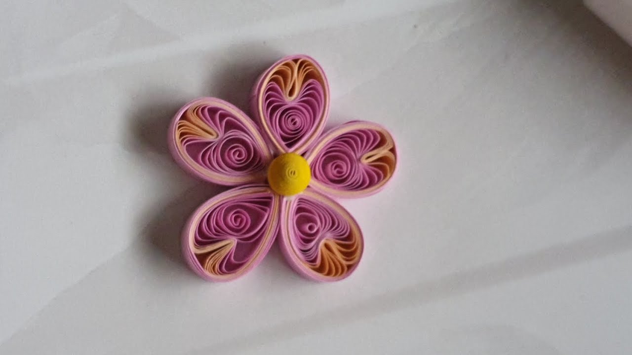 quilling flower, paper quilling flower, paper flower, easy quilling ...