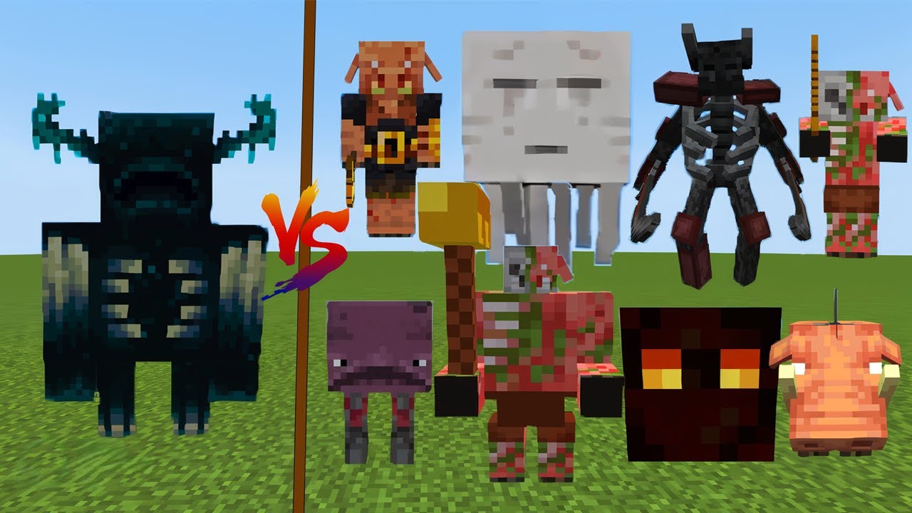 WARDEN vs NETHER MOBS | Minecraft Mob Battle - YouTube