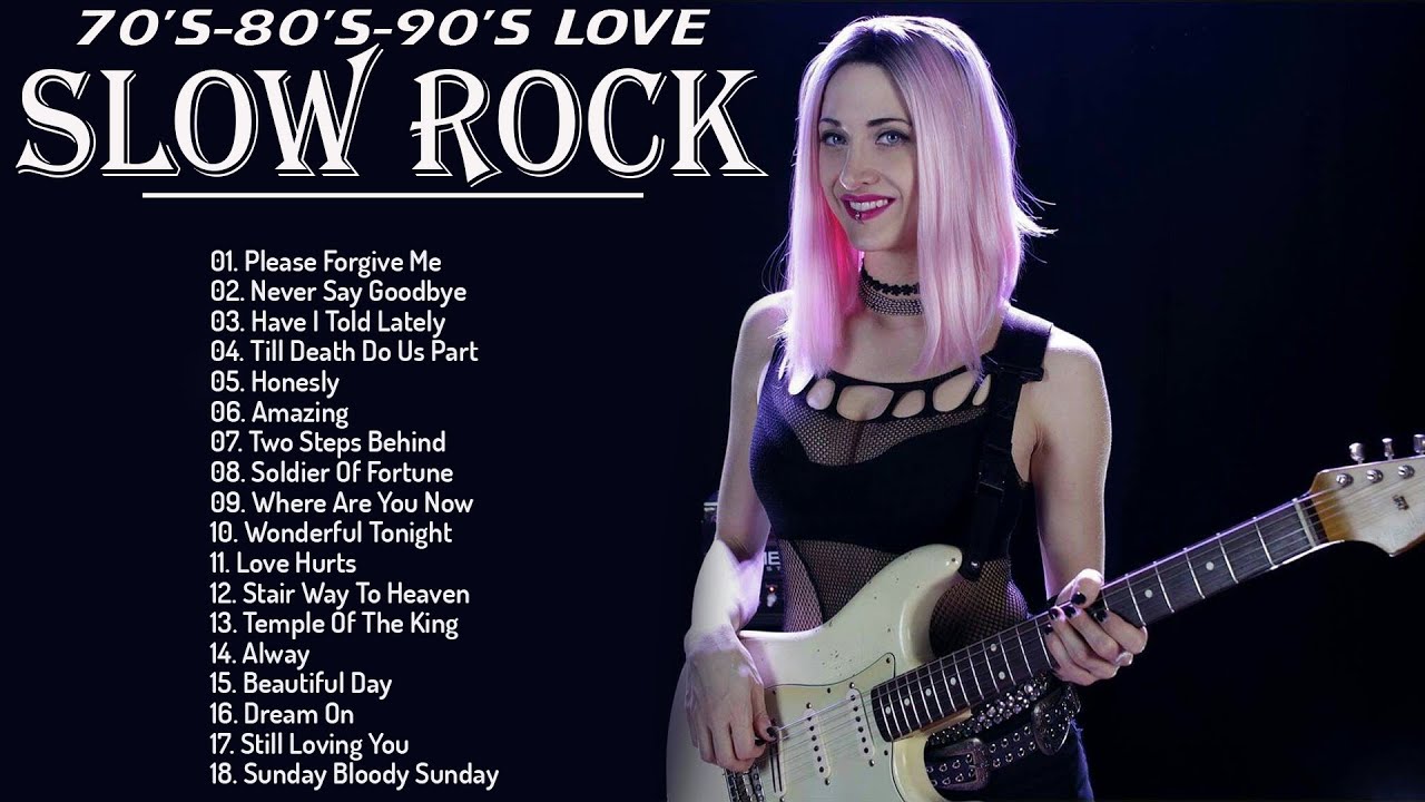 Best Slow Rock Ballads 80's 90's 📻 Scorpions, Bon Jovi, Aerosmith, Led ...