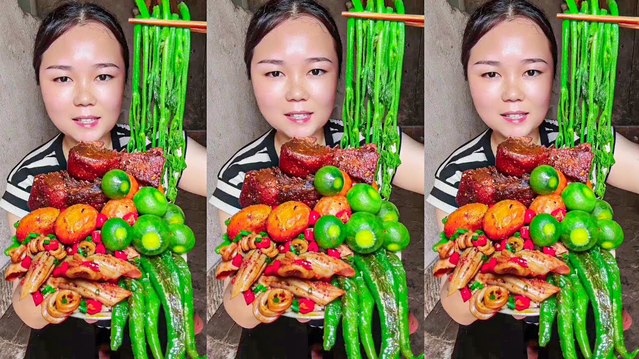 Let’s eat Yaomei’s stomach is so full today! Rural home cooking food ...