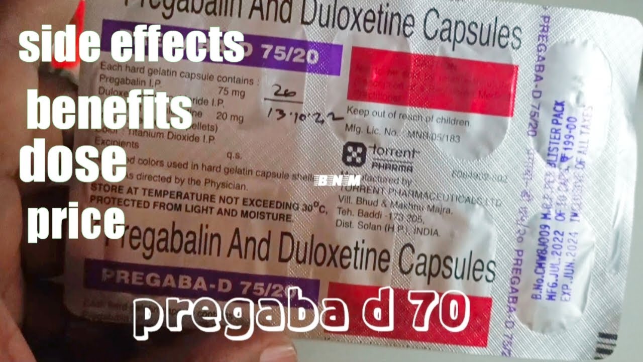 Pregaba-D 75 20 Capsule DR Uses in Hindi | Side Effects | Dose #pregaba ...