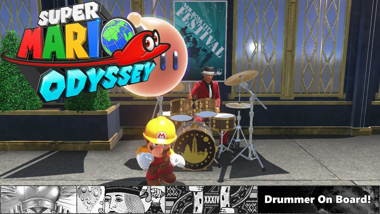 Super Mario Odyssey: Metro Kingdom - Drummer On Board! - YouTube