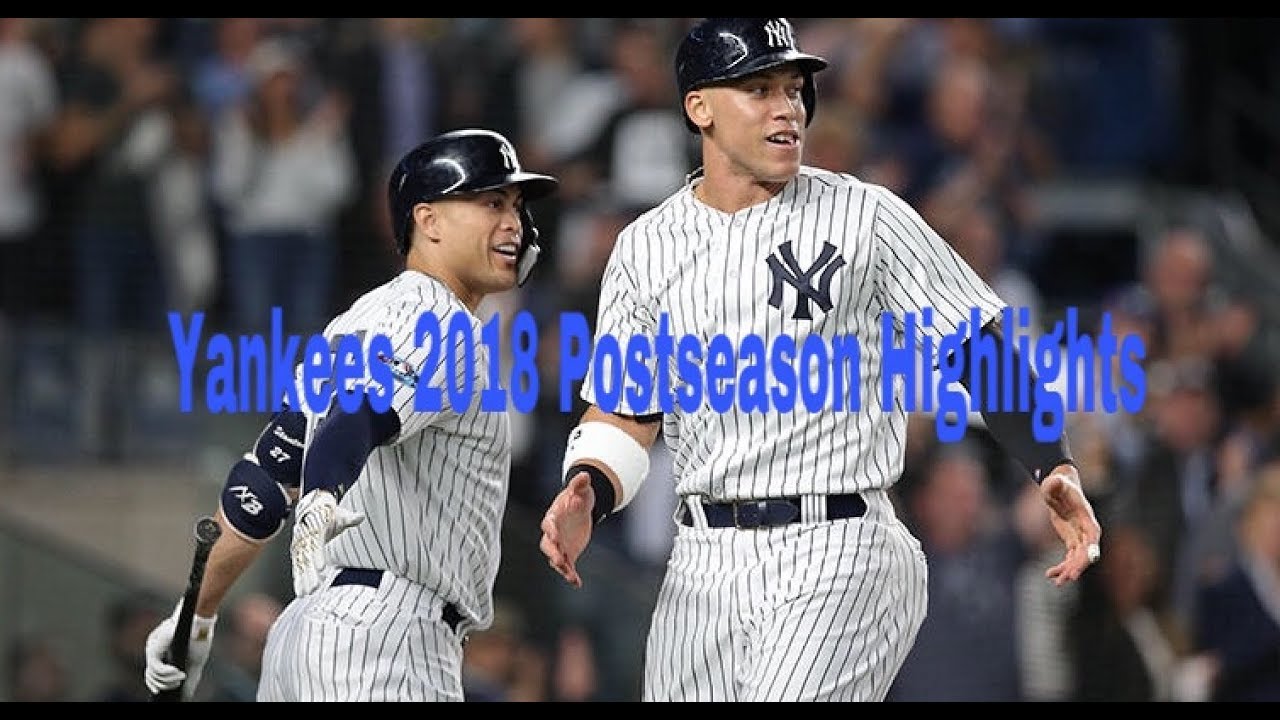 Yankees 2018 Postseason Highlights - YouTube