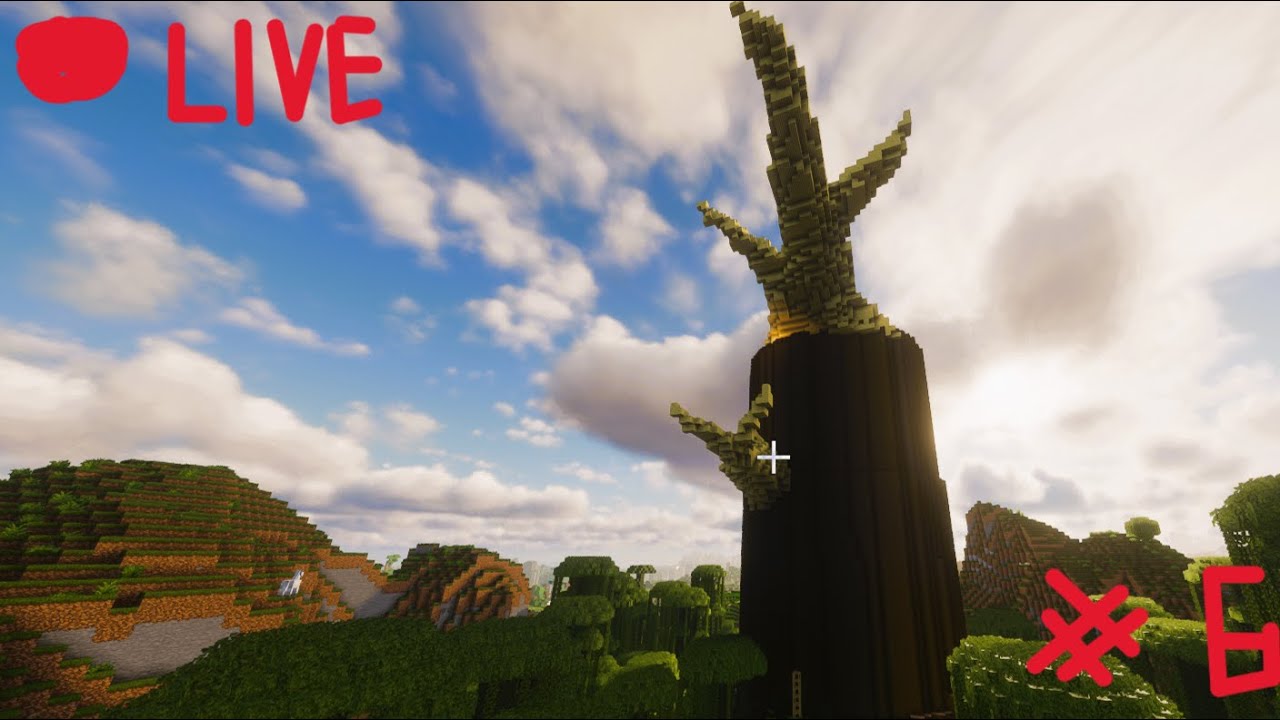 [🔴LIVE] [Minecraft] The world tree project #6 แต่งกิ่ง ใส่ใบ ถ้าเสร็จ ...