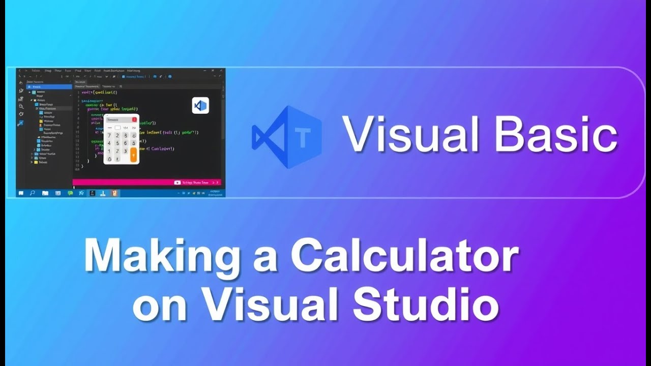 Membuat Kalkulator di Visual Studio dengan Visual Basic - YouTube