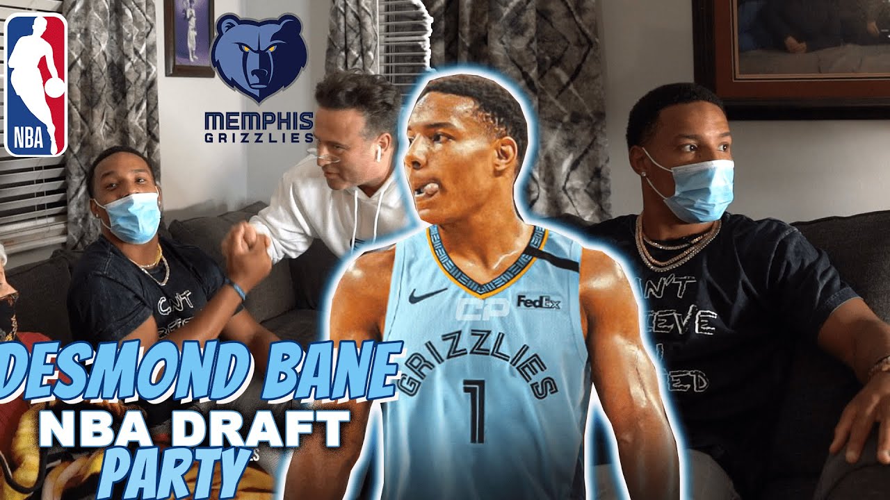 Memphis Grizzlies Desmond Bane Exclusive NBA Draft Night!! (1st Round ...