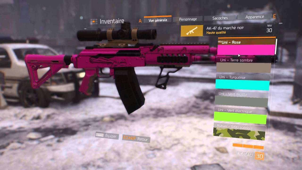 The Division - Solid Pink - Weapon Skin - YouTube