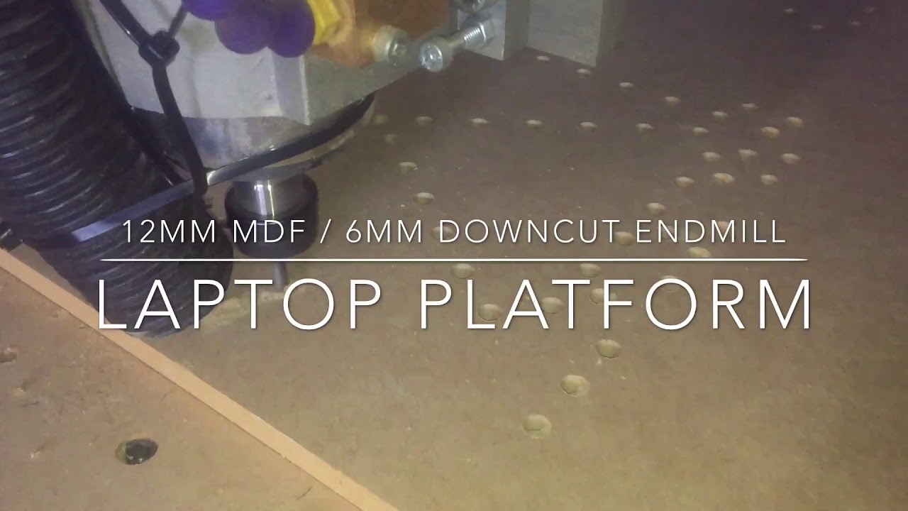 DIY CNC - Laptop Stand cut on CNC Router - YouTube