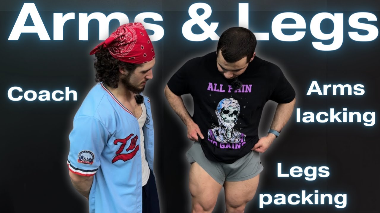 Training to MAKE HIS ARMS MATCH his legs - YouTube