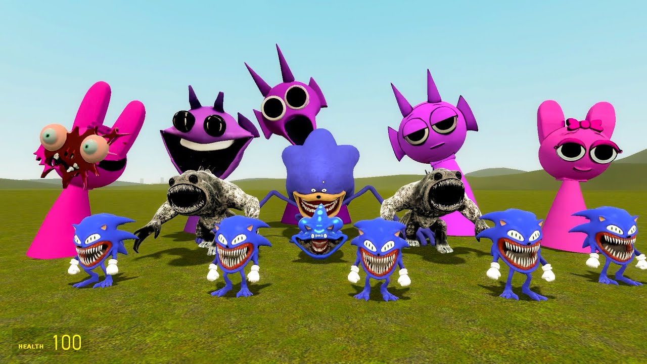 NEW SONIC TAPES and NEW SPRUNKI PHASE 1 In Garry's Mod! - YouTube