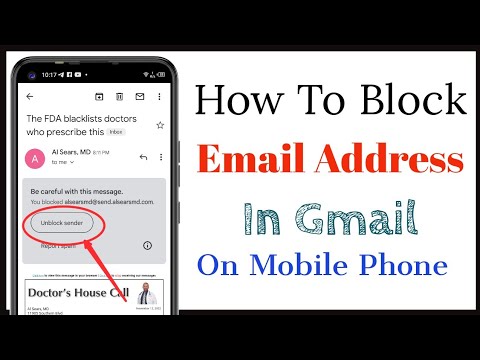 How To Block Email Address in Gmail In Your Mobile Phone | Stop Unwanted Emails In Gmail on ...