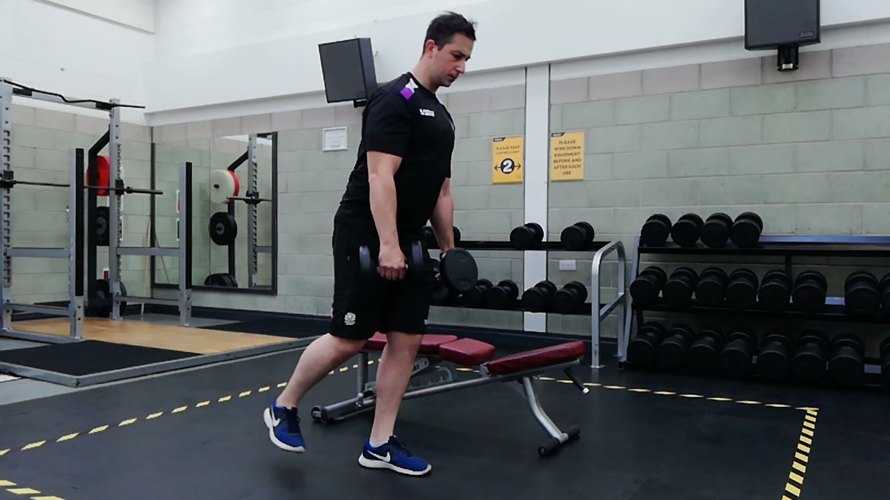 DB Single leg Stiff Leg Deadlift Monarch - YouTube