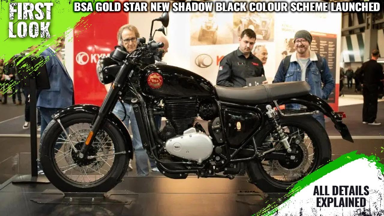 BSA Gold Star New Shadow Black Color Scheme Launched - Explained All ...