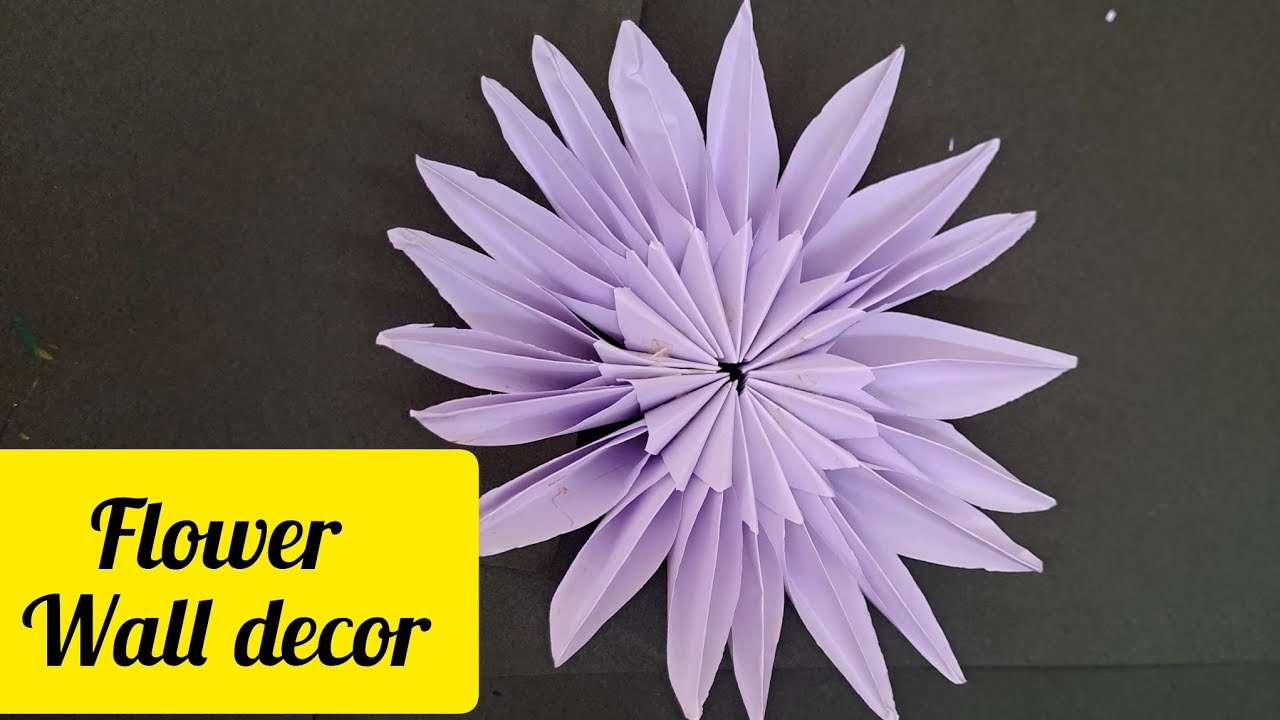 Flower 🌼 wall hanging decor ideas Origami |How to make Origami flower ...