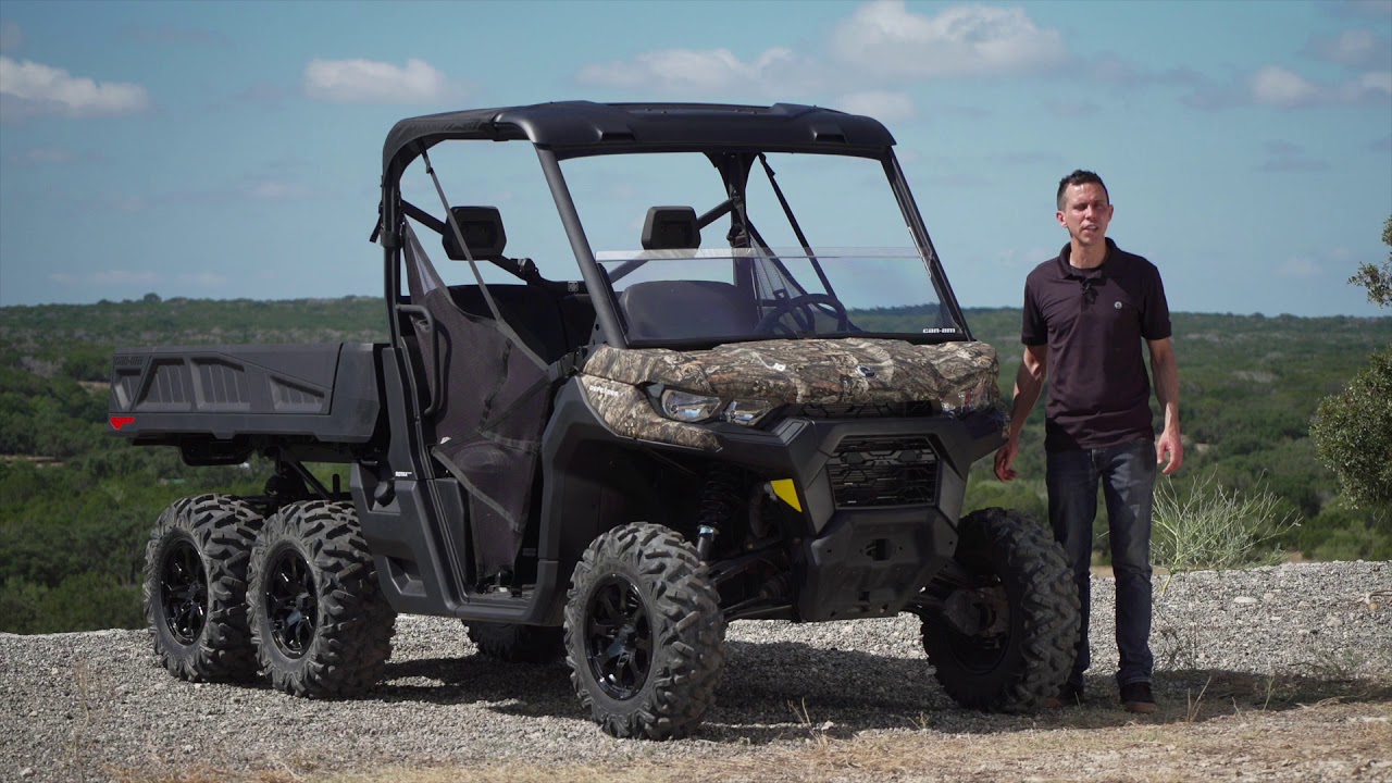 Breaking Down the All-New 2020 Can-Am Defender 6x6 DPS UTV - YouTube