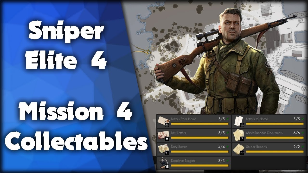 Sniper Elite 4 | Mission 4 All Collectibles Locations | Stone Eagles ...