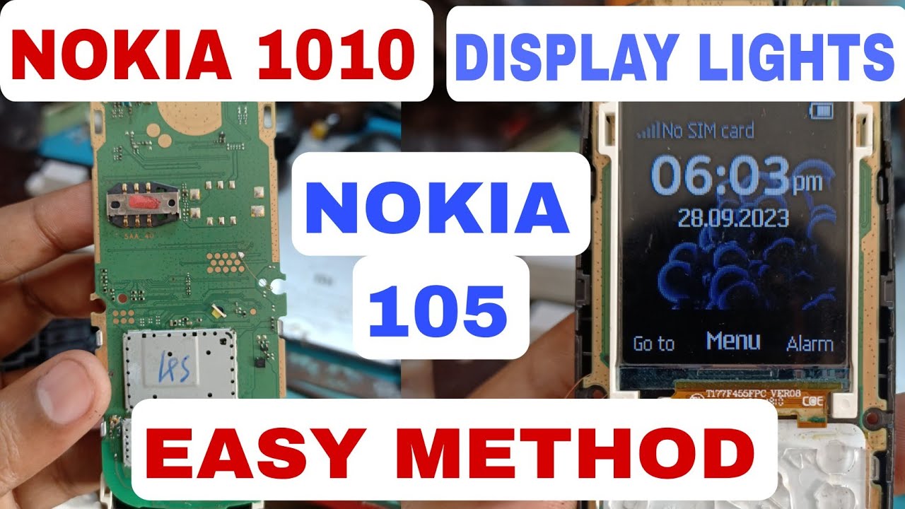 nokia ta 1010 display light solution 1000% | nokia display problem ...