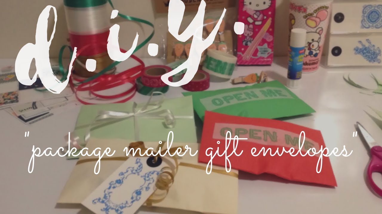 DIY Mini Package Mailer Gift Envelopes: Easy Way to Wrap Small Gifts ...