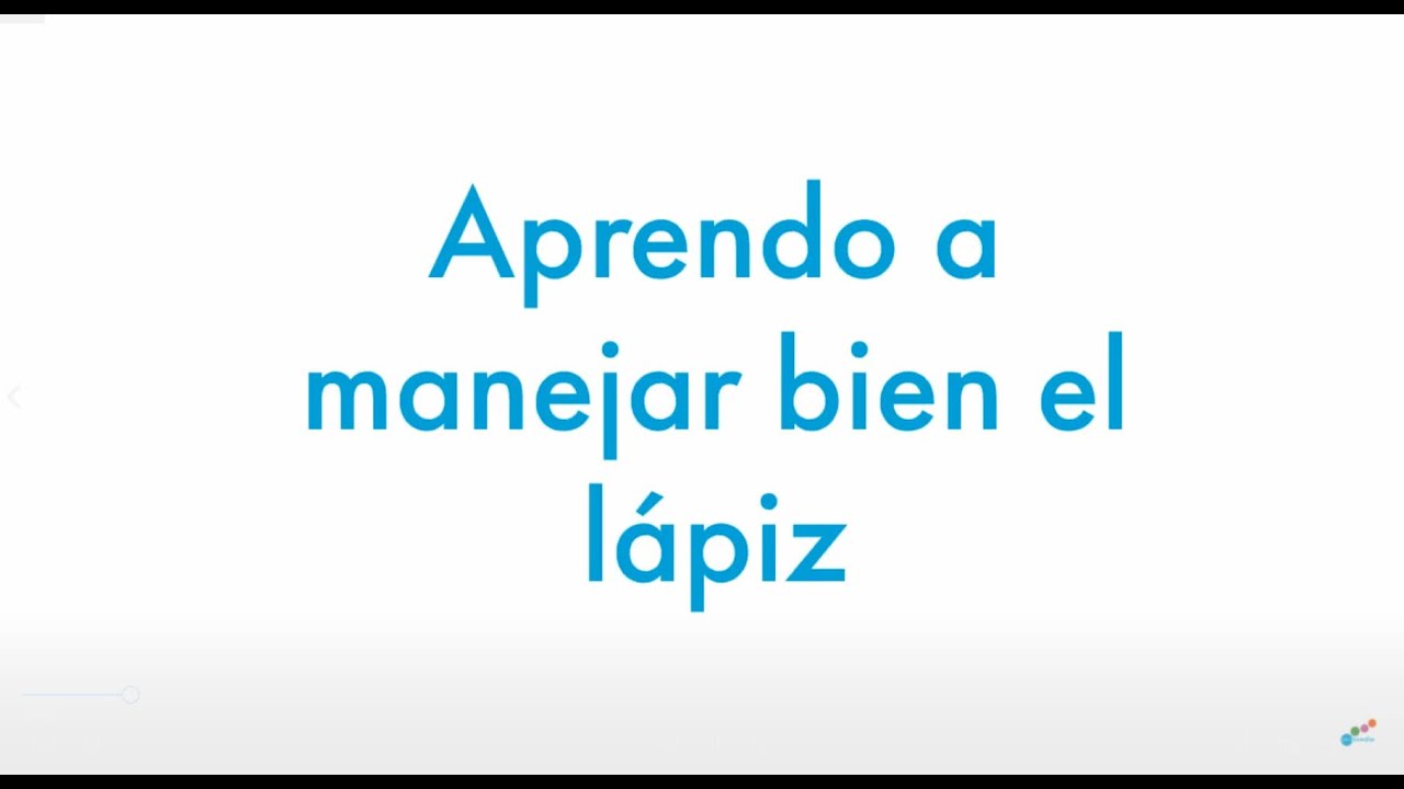 Aprendo a manejar bien el lápiz - YouTube