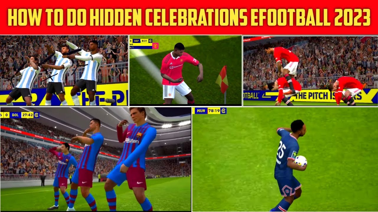 How To Do Hidden Goal Celebrations In efootball 2023 Mobile || Tutorial ...