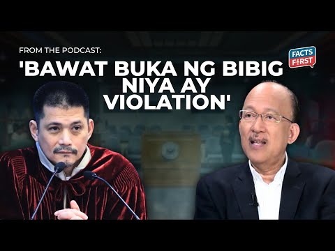 Ronald Llamas reacts to Sen. Robin Padilla's impeachment trial questions
