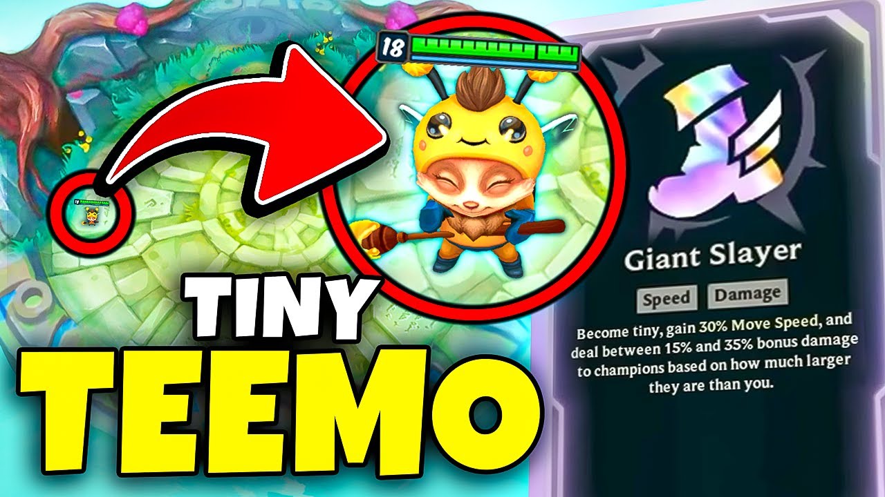 We made Teemo so tiny that you can't even click him (1 pixel hitbox) - YouTube