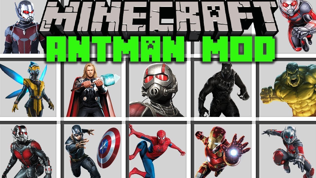 ANTMAN AND THE WASP vs AVENGERS! | Minecraft (Modded-Mini Game ) - YouTube