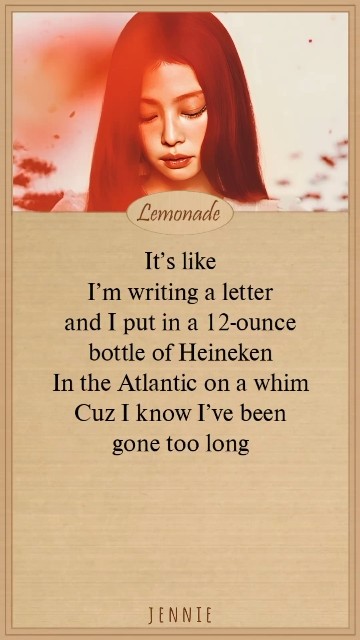 JENNIE twin LYRICS #jennie #ruby #blackpink #twin #lyrics #shorts # ...