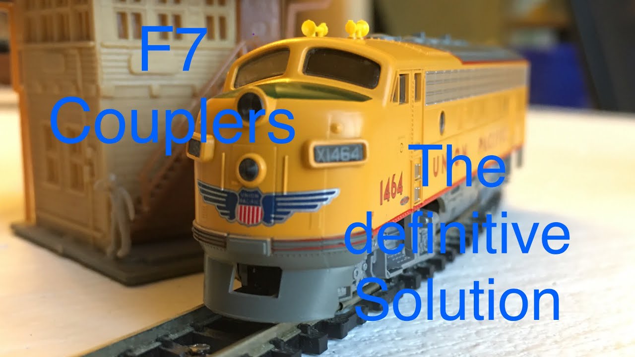 N Scale Kato F7 Couplers: the definitive solution - YouTube