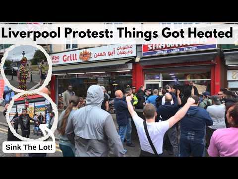 Liverpool: It All Kicks Off! County Road Protest!