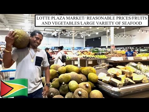 LOTTE PLAZA MARKET/ REASONABLE PRICES/FRUITS AND VEGETABLES/LARGE ...