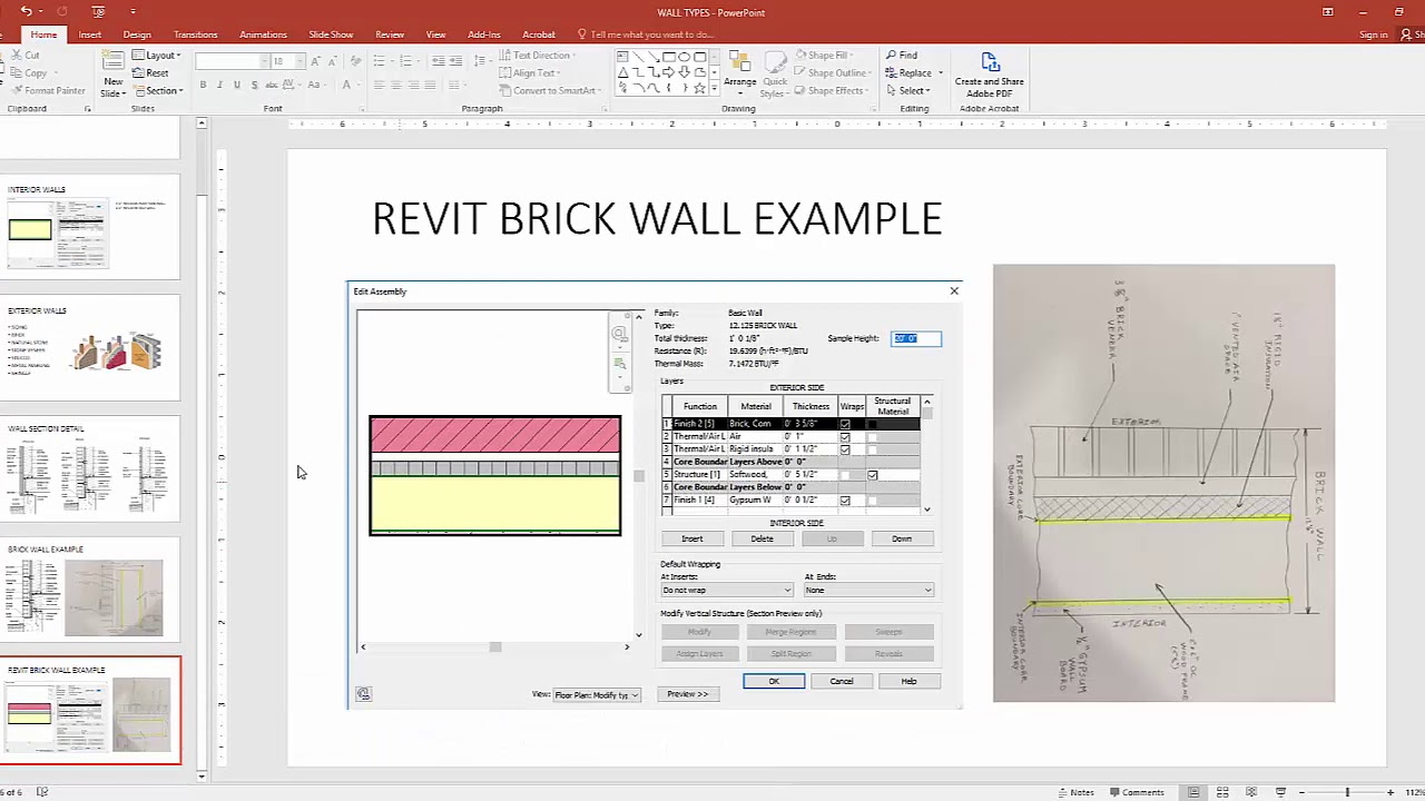 Revit Wall Types - YouTube