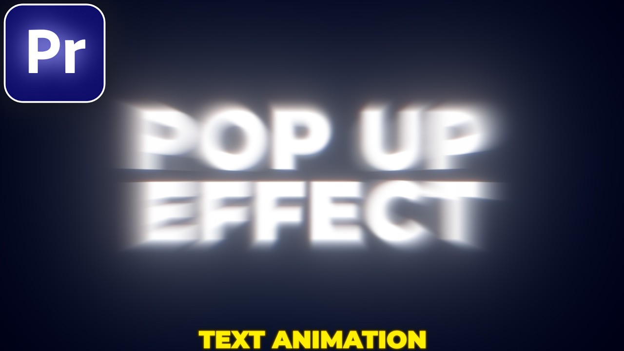 How to ADD POP UP EFFECT in Premiere Pro - YouTube