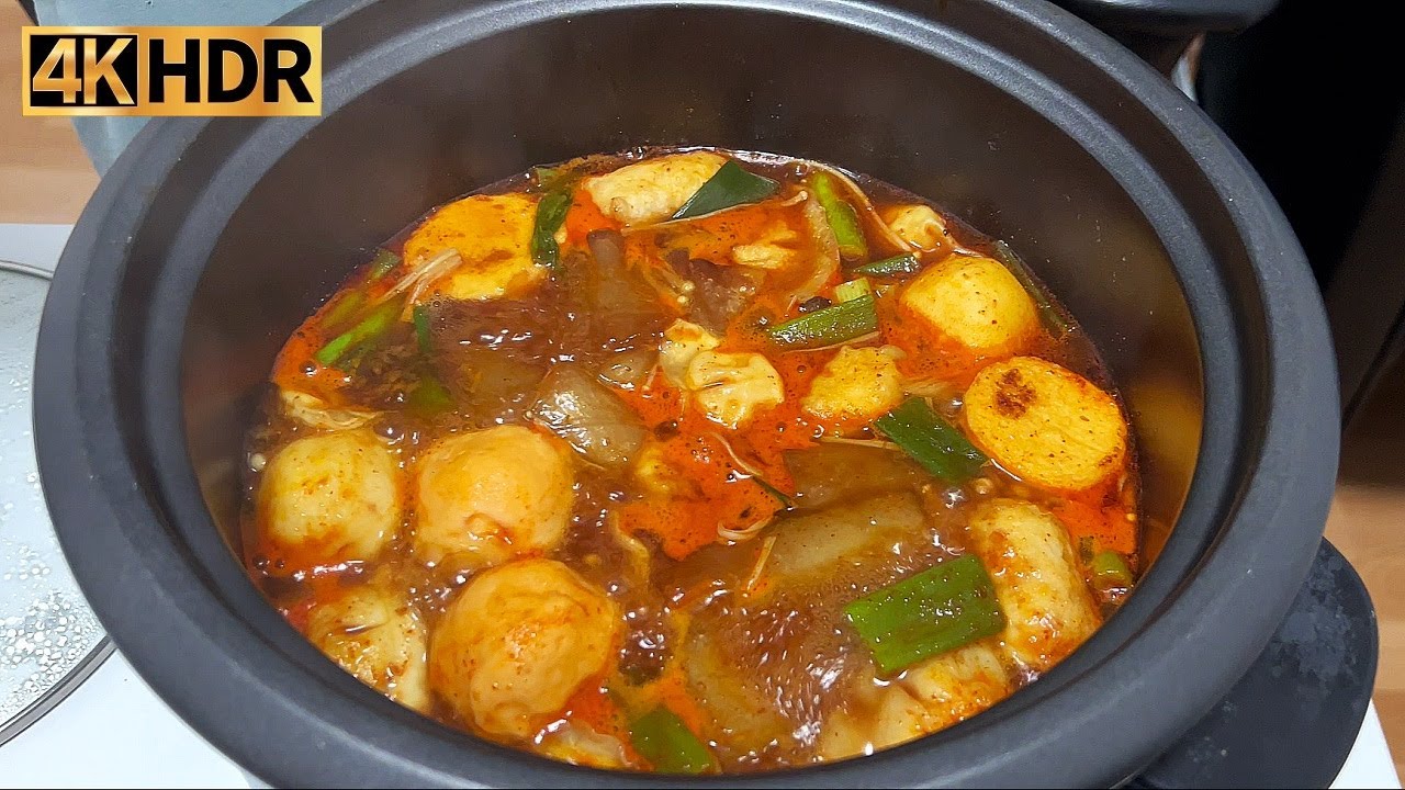 Cooking Special Tteokbokki Bowl🍜 [4K 60fps] - YouTube