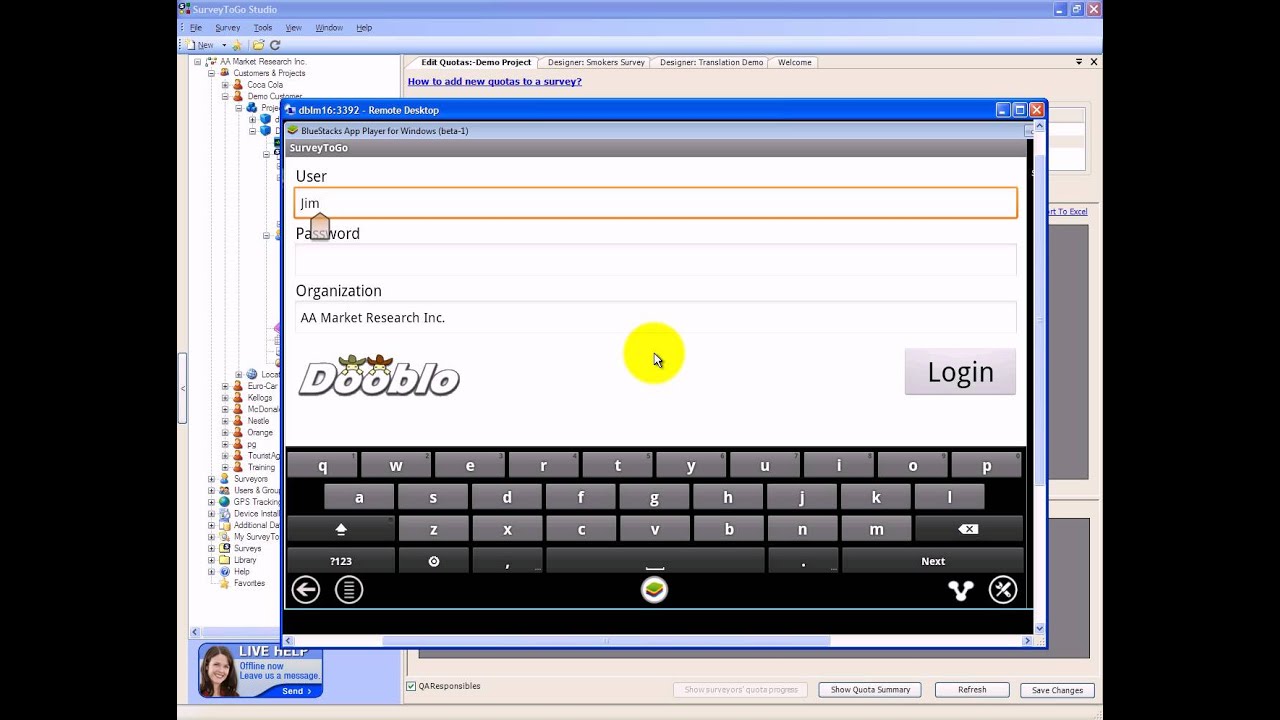 SurveyToGo Creating Surveys 05 - Quotas - YouTube