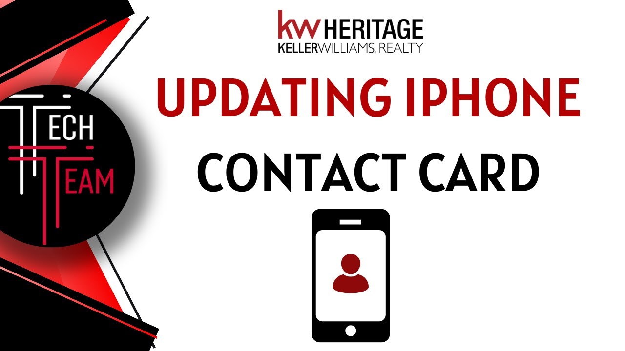Techy Tuesday - Editing Your Personal Contact Card on an iPhone - YouTube