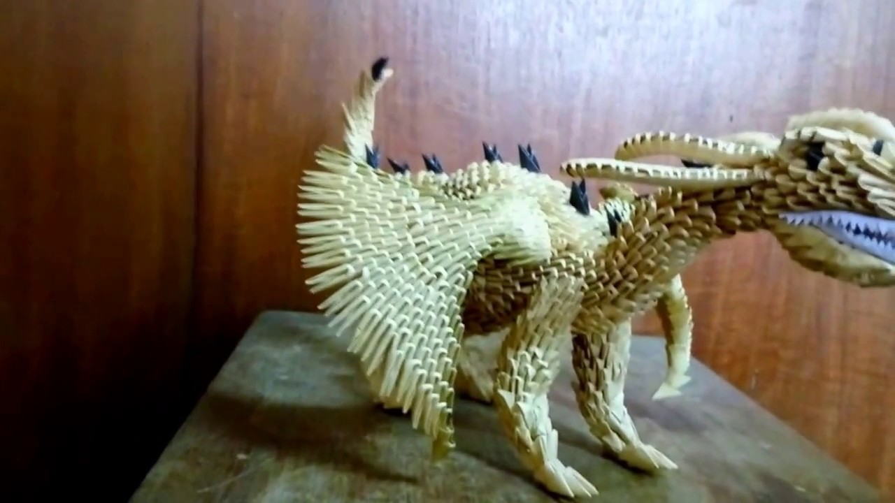 ORIGAMI 3D DRAGON - YouTube