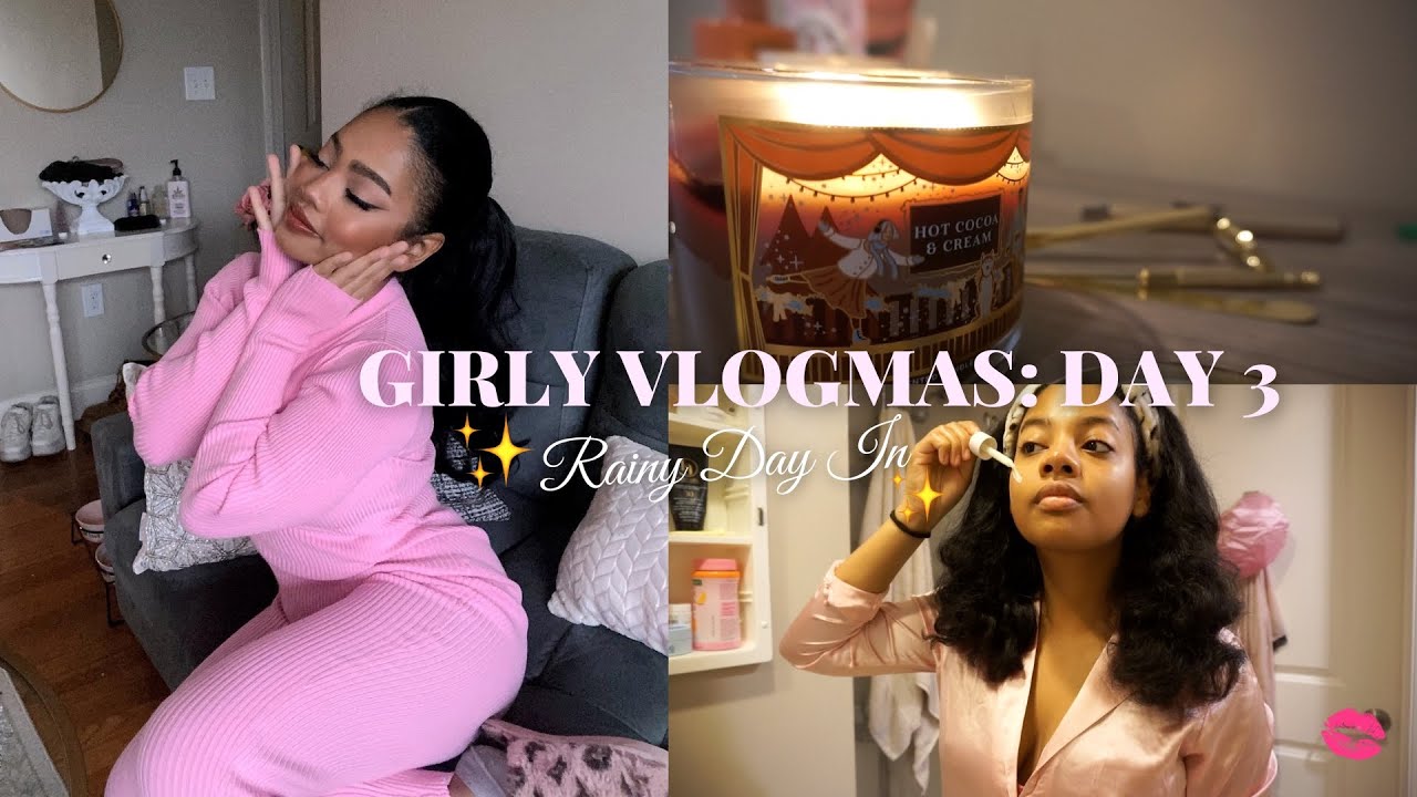 GIRLY VLOGMAS DAY 3: RANDOM GIRLY RAINY DAY IN #girlyvlogs - YouTube