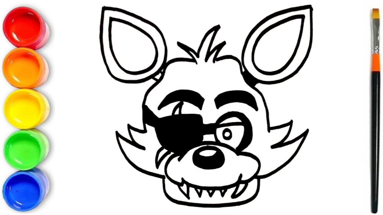 How to draw Foxy FNAF | Five Nights at Freddy's - YouTube