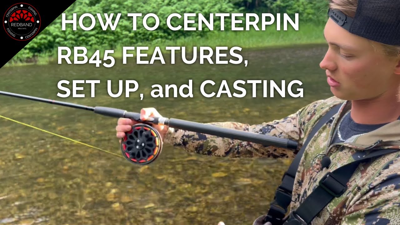 RB45 Centerpin Reel tutorial; Features, set-up and how to cast - YouTube