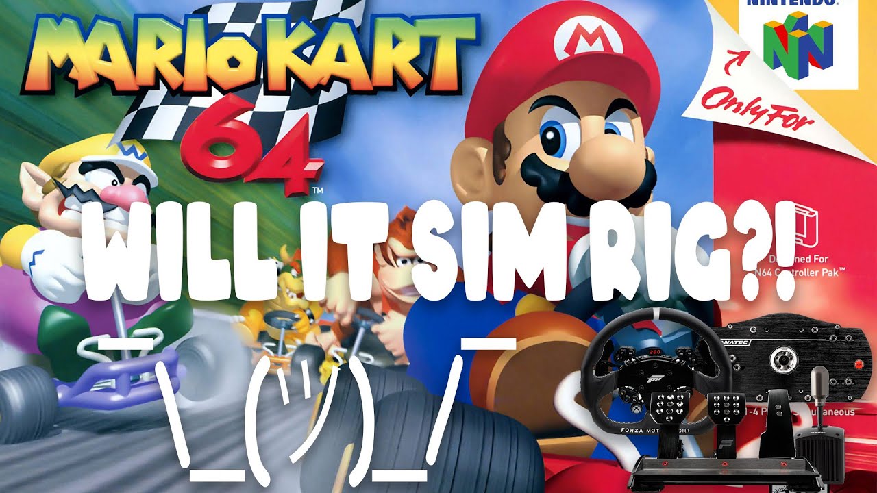 Mario Kart 64 with a sim rig is a beautiful disaster - YouTube