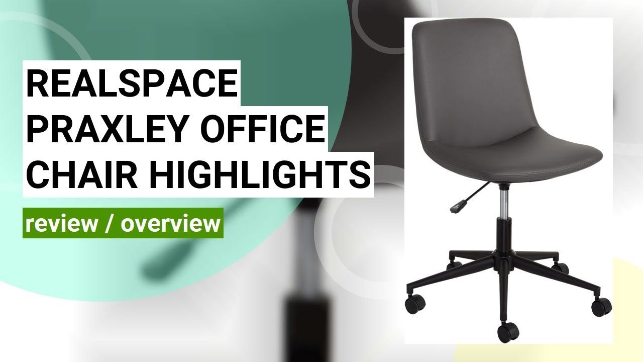 Realspace Praxley Faux Leather Task Chair Review: Comfort & Style ...
