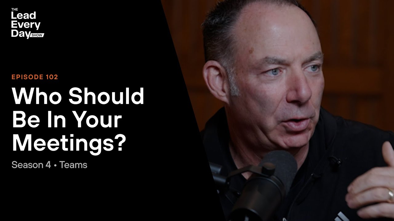 Who should be in your meetings? - YouTube