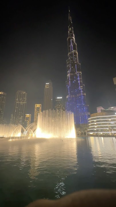 Mesmerizing Burj Khalifa Fountain Show 🌟 Dubai’s Iconic Spectacle #burjkhalifa #shorts # ...