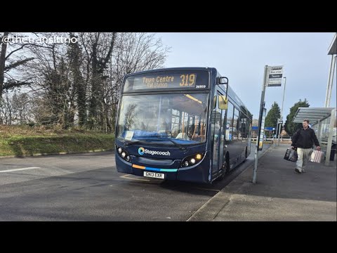 Short ride on Stagecoach Enviro 200. Bus 36859 (GN13 EXR) - YouTube