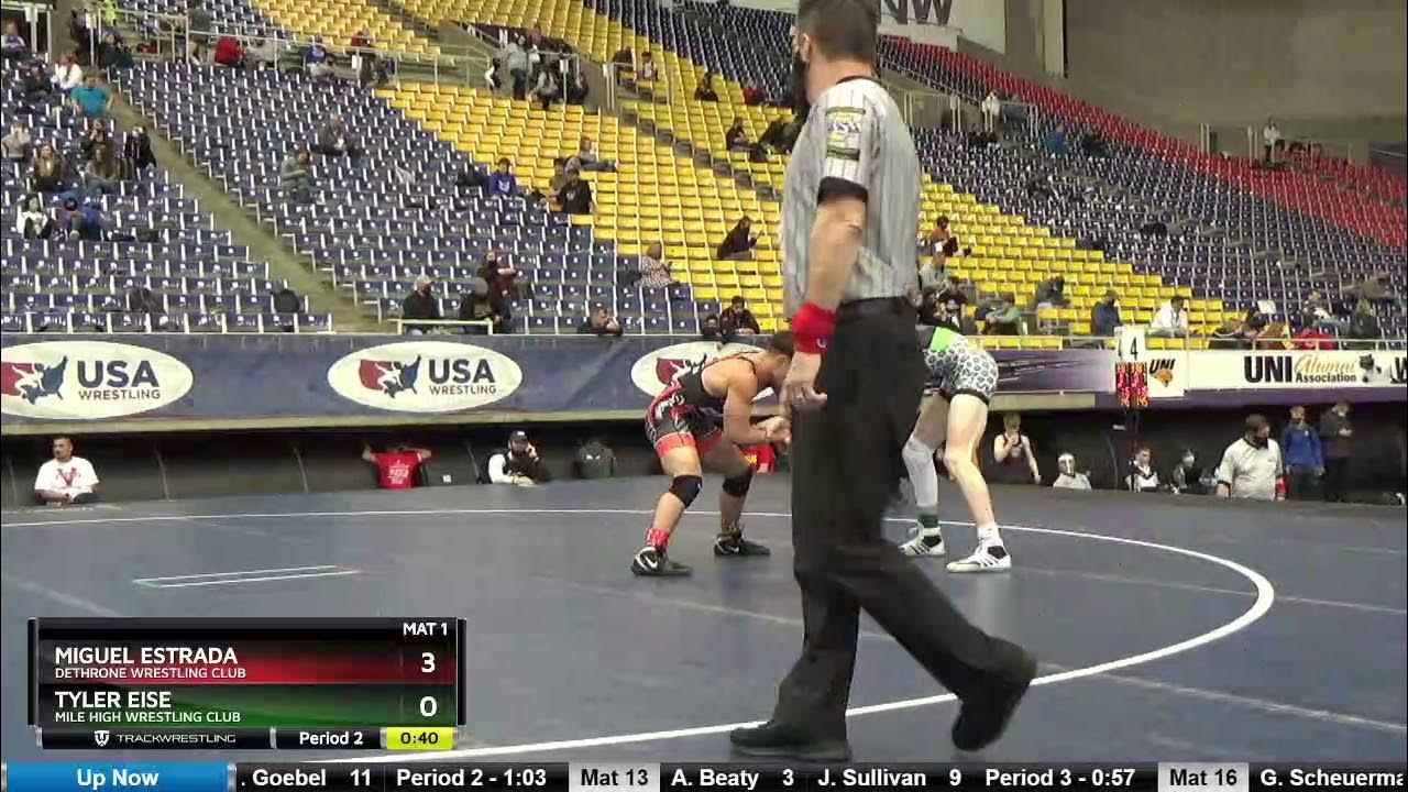 16u 138 Miguel Estrada Dethrone Wrestling Club Vs Tyler Eise Mile High